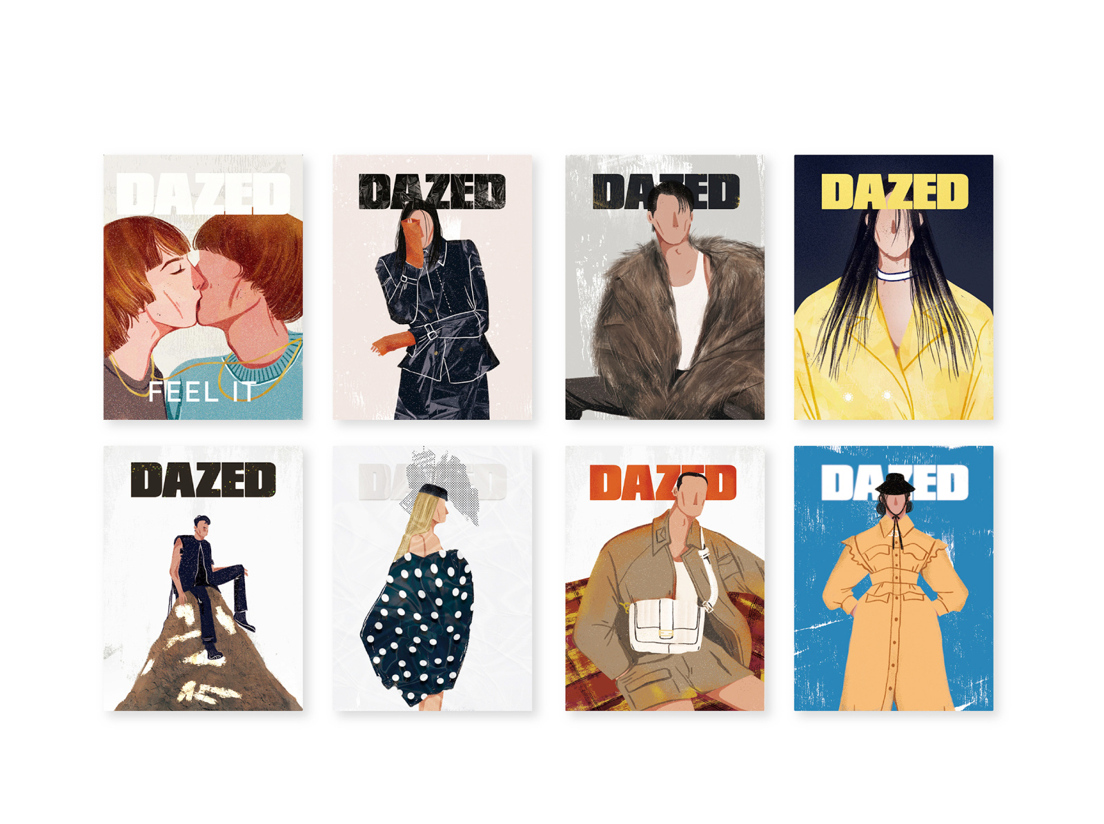 DAZED Covers ideas by Hsin Yin Chen on Dribbble