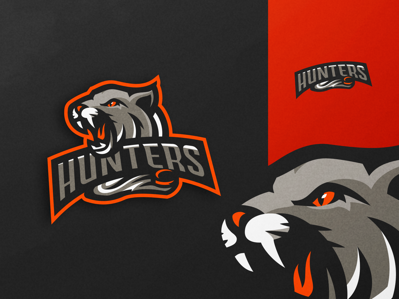 Hunters Mascot Logo by Chris on Dribbble