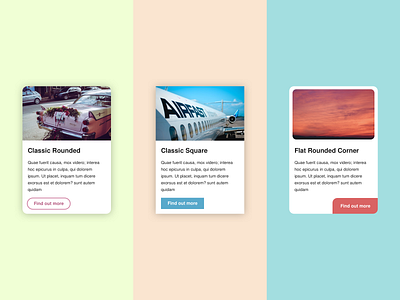 Card UI Examples Round 1: The Classics by Richard Jarvis on Dribbble