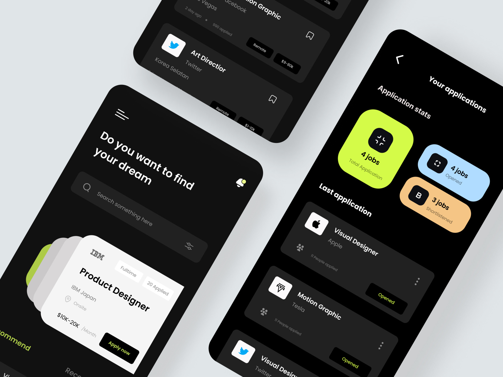 Job Career - Job Search Platforms Mobile App by Nindy Odyani on Dribbble