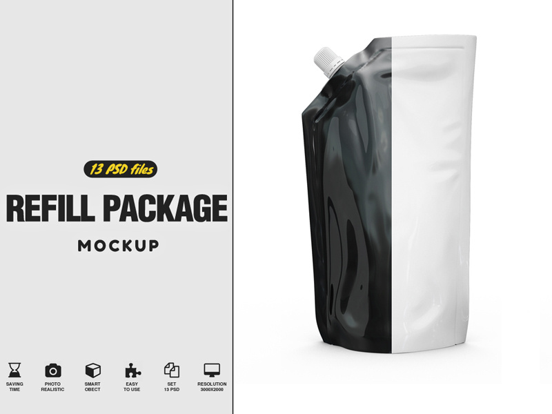 Refill Package Mockup by Pixelmockup on Dribbble
