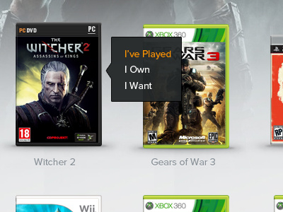 Games Options by Brian Pullen on Dribbble