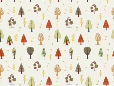 trees pattern by futurx on Dribbble