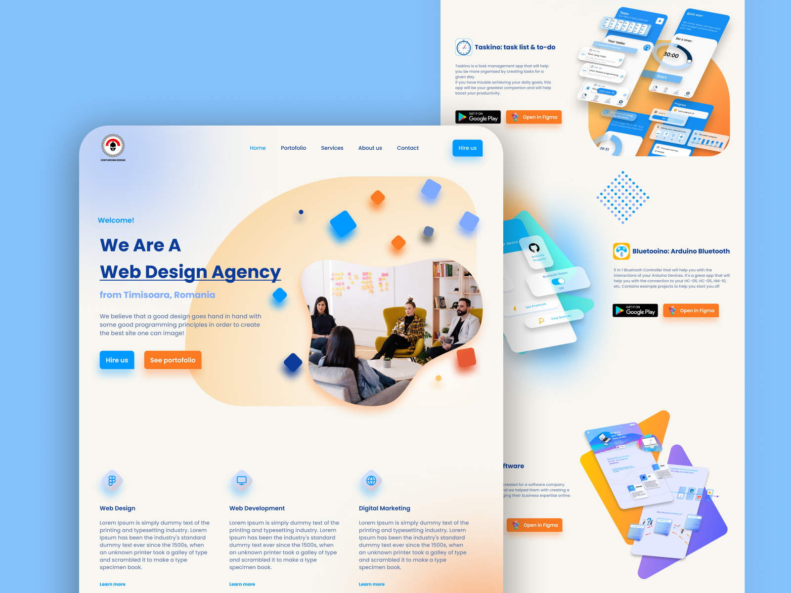 CenturionnDesign - Web design agency by Eduard G on Dribbble