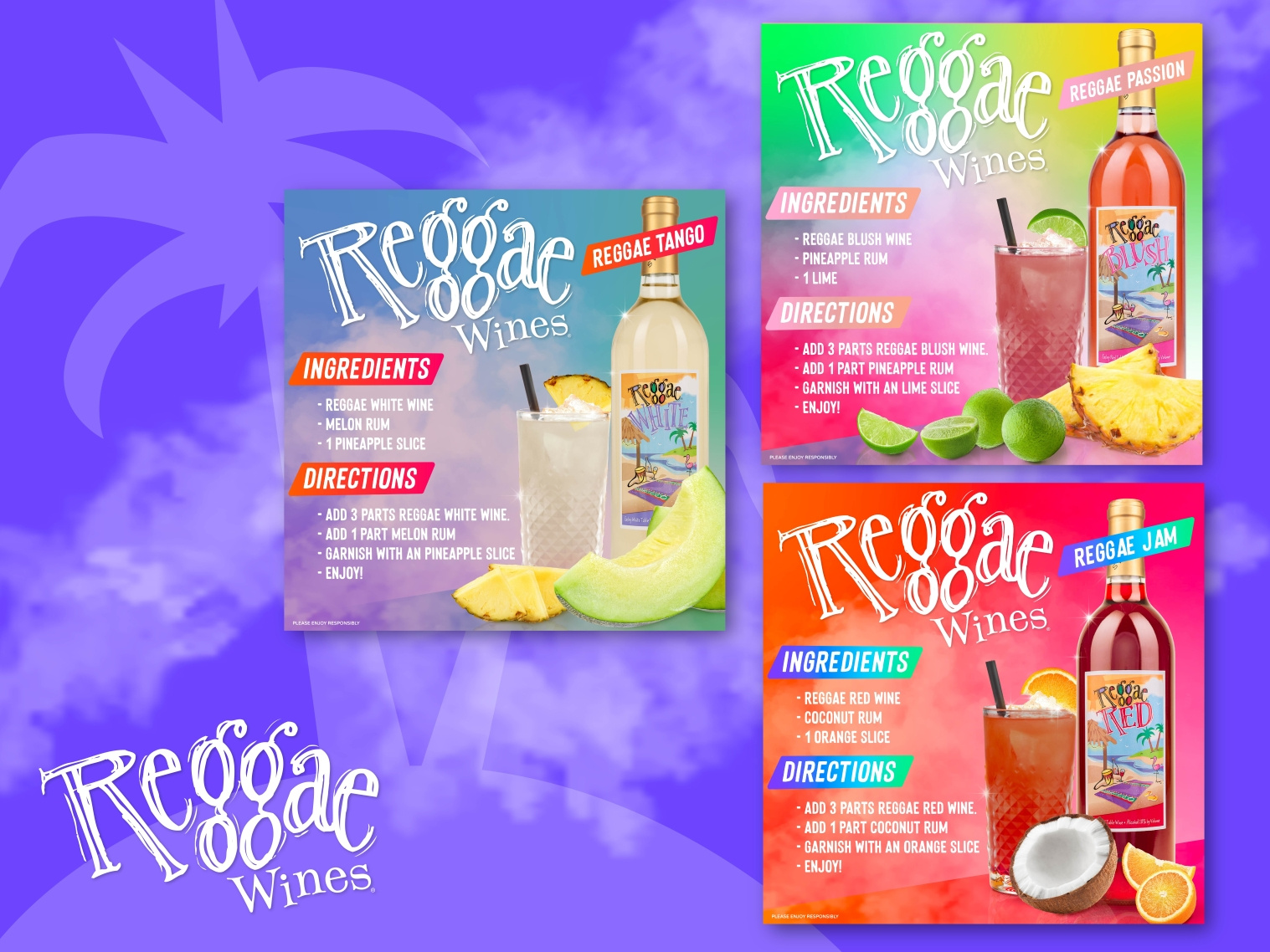 Wine Recipes Social Content by Jennifer Boddam on Dribbble
