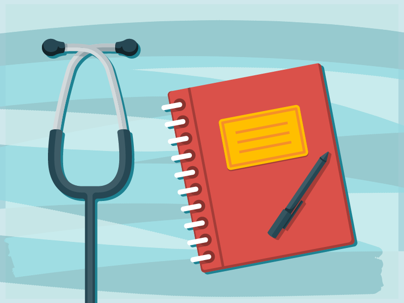 Stethoscope & Notebook by Ian Mintz on Dribbble