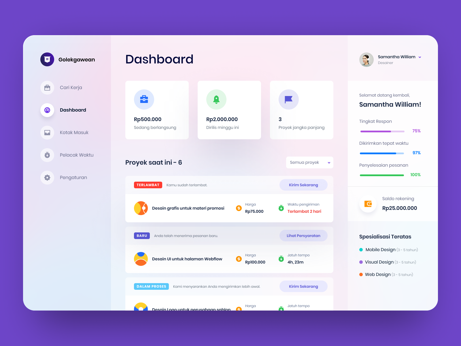 Job Seeker UI by Johar on Dribbble