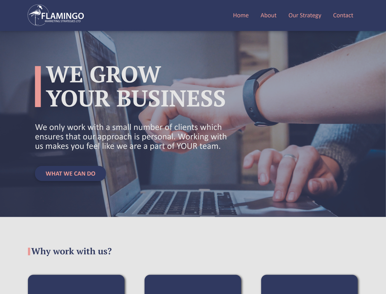Marketing agency site mockup by Anton Chernous on Dribbble