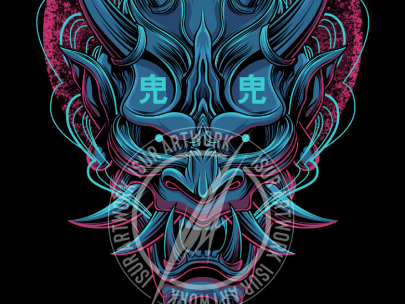 Oni mask by Isur.design on Dribbble