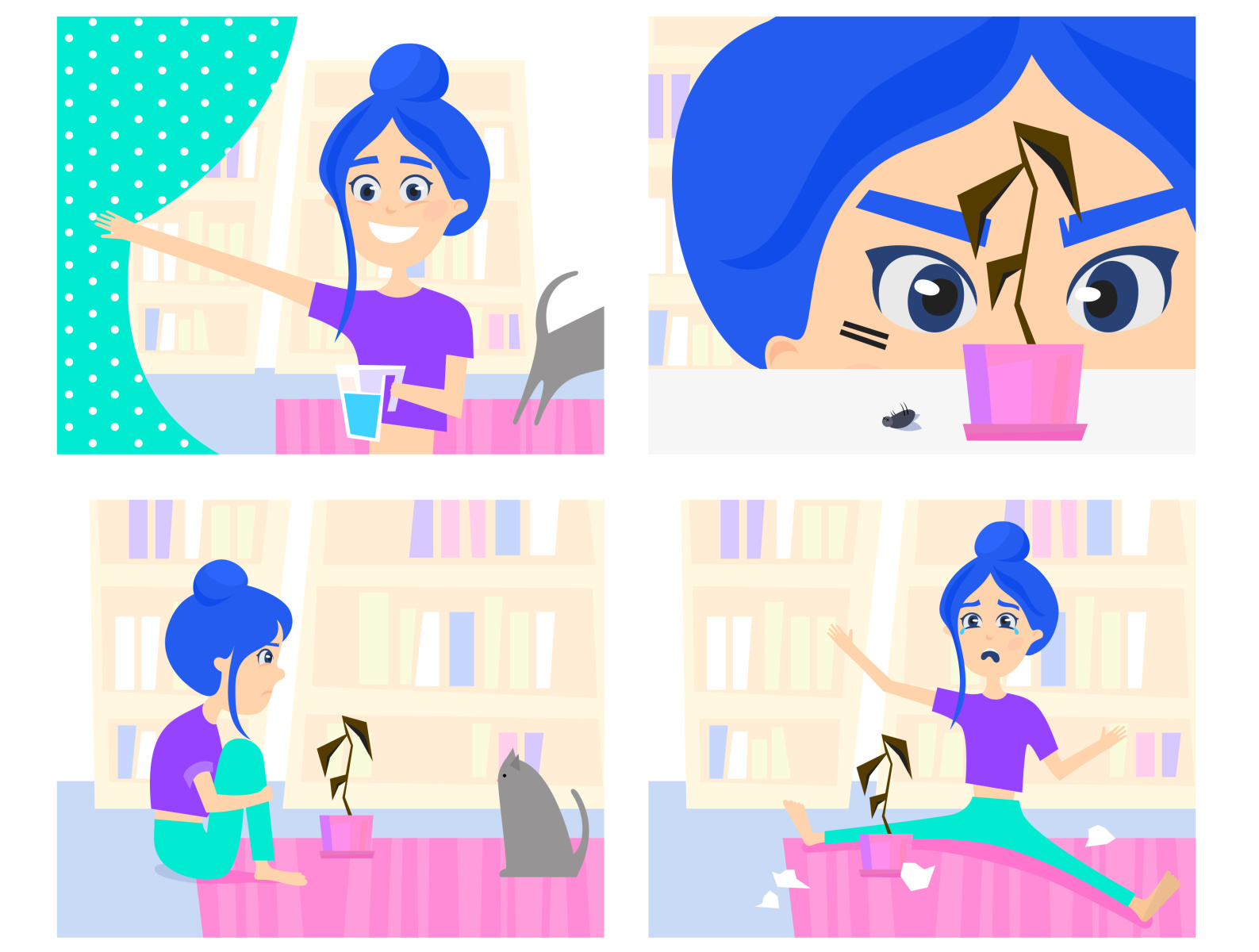 Flower Story. Comics by Mari Kopylova on Dribbble