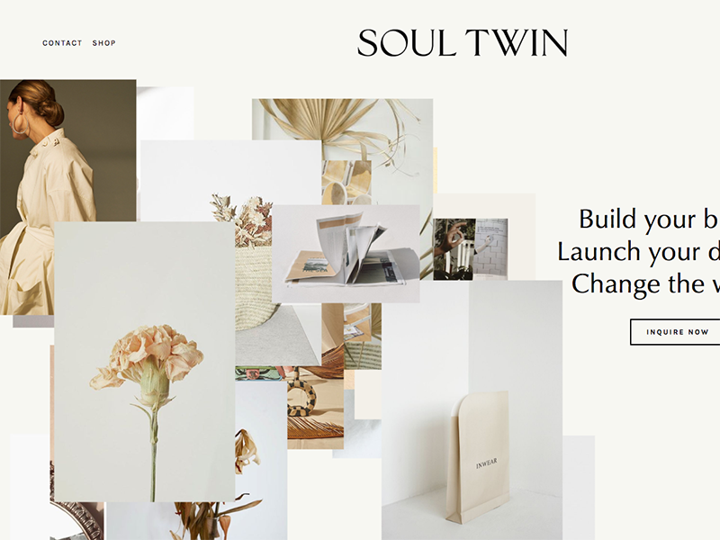 SOUL TWIN STUDIO — Landing Page by SOUL TWIN STUDIO on Dribbble