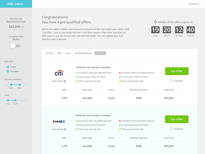 Offer Dashboard UI by Saawan on Dribbble