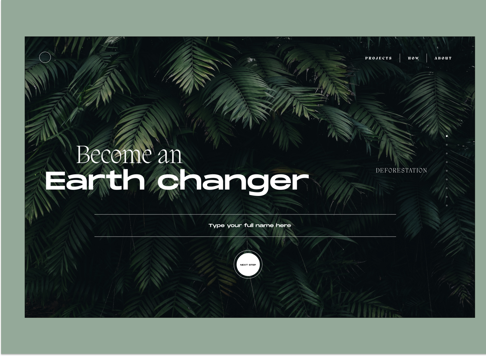 Environmental Project Landing Page by Mabel Ortega on Dribbble