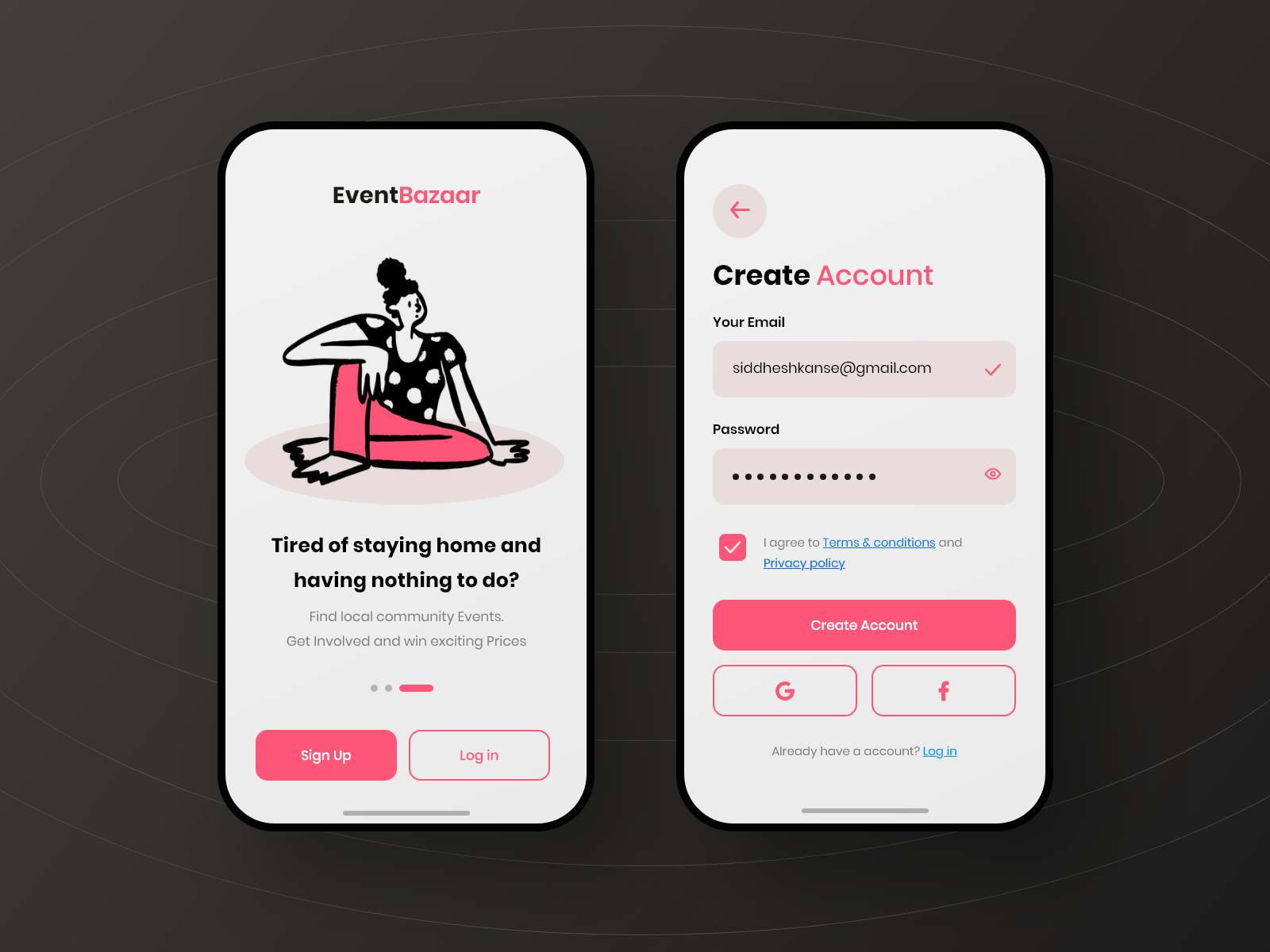 Daily UI #001 • Sign Up by Siddhesh Kanse on Dribbble