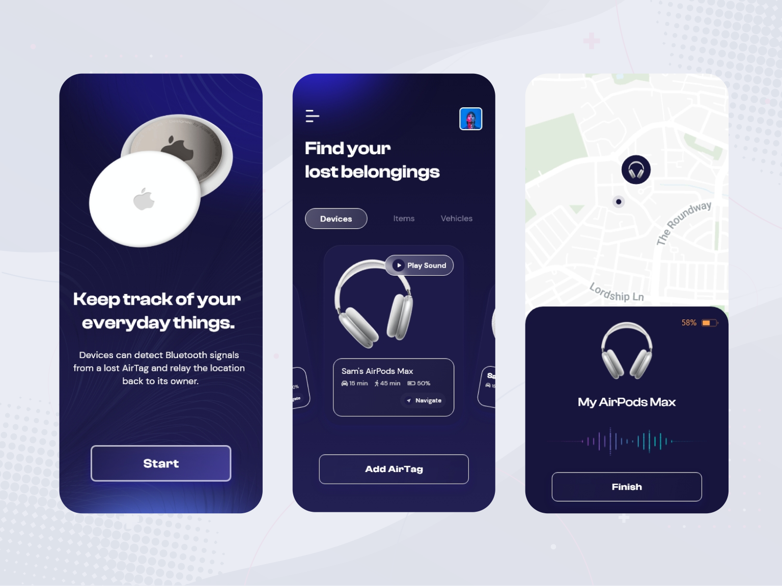 Device Locator App - Uplabs Challenge by Bacancy on Dribbble