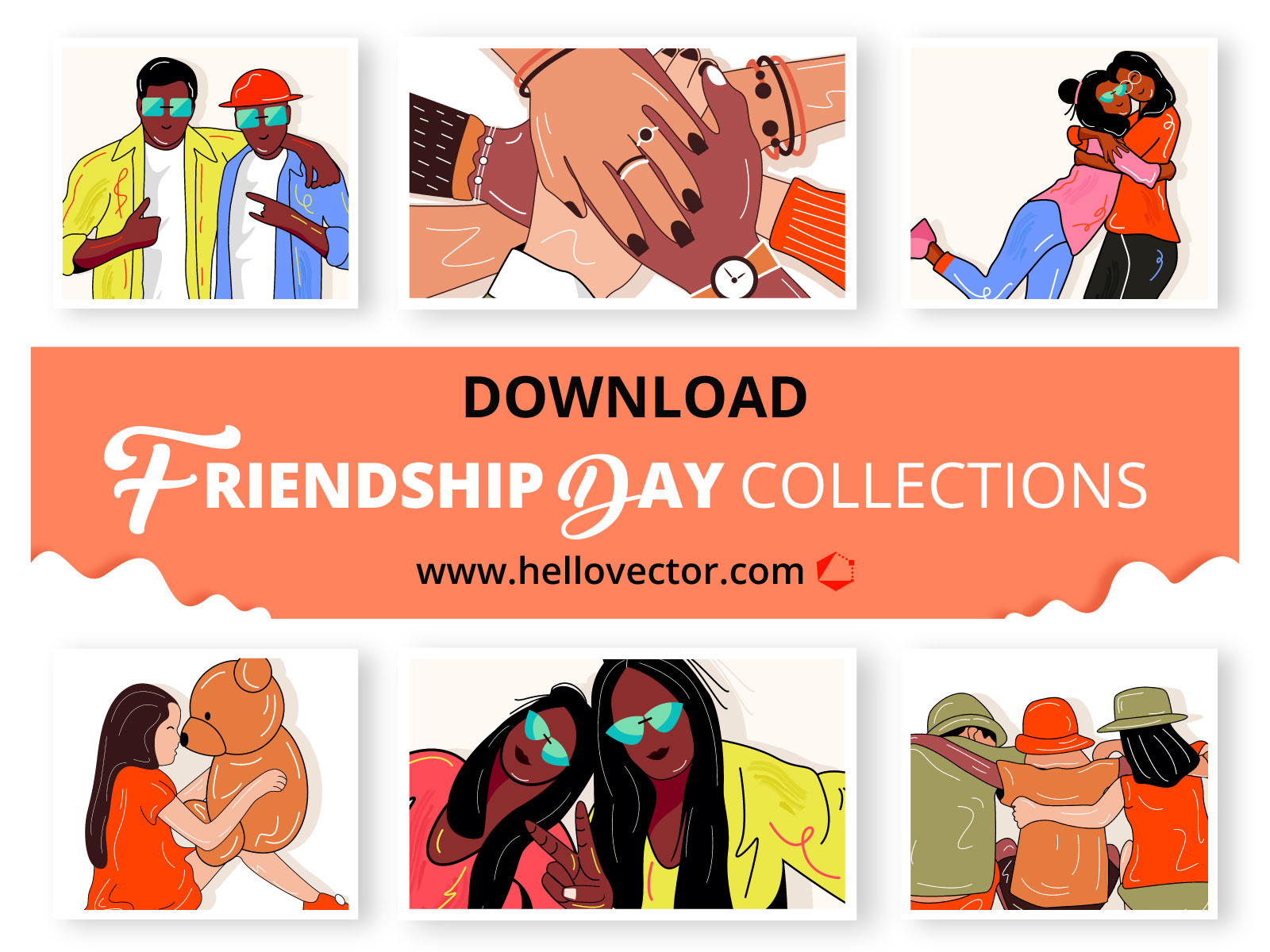 Friendship Day Graphics Collection by Hello Vector on Dribbble