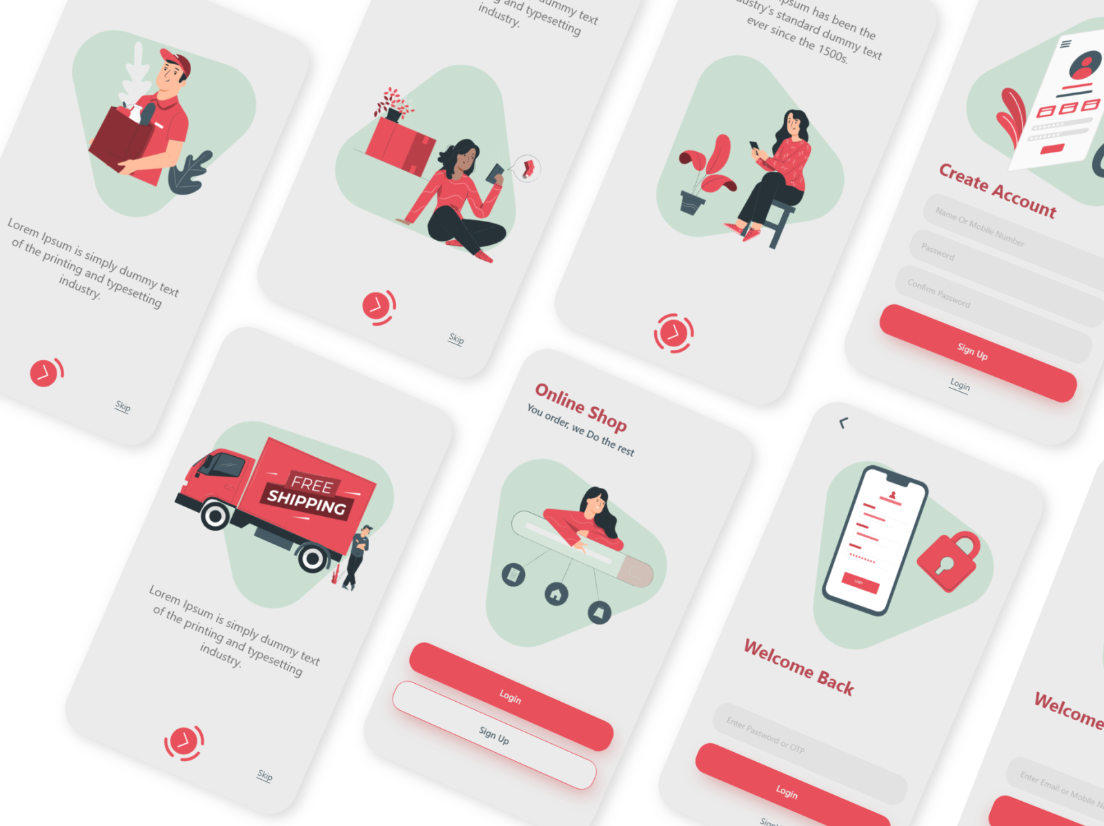 Online Shop Application by Mehza on Dribbble