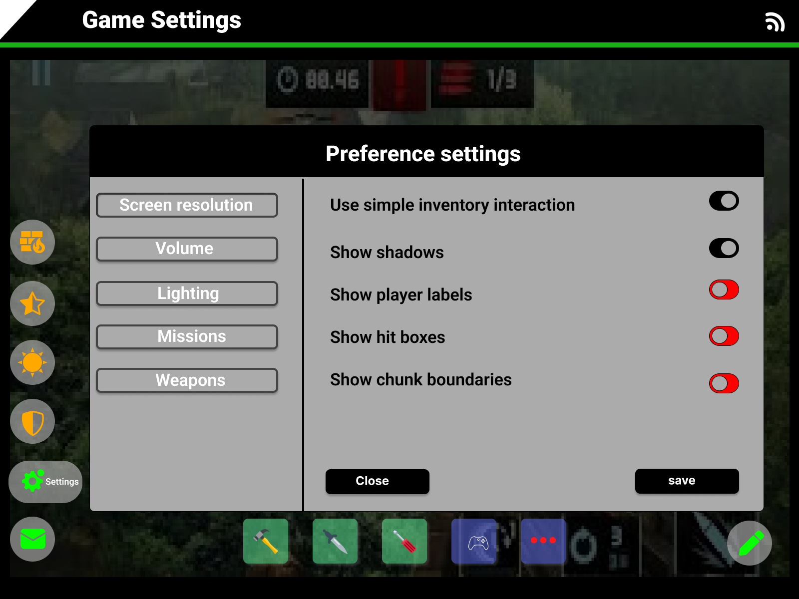 Game settings design by Helene on Dribbble