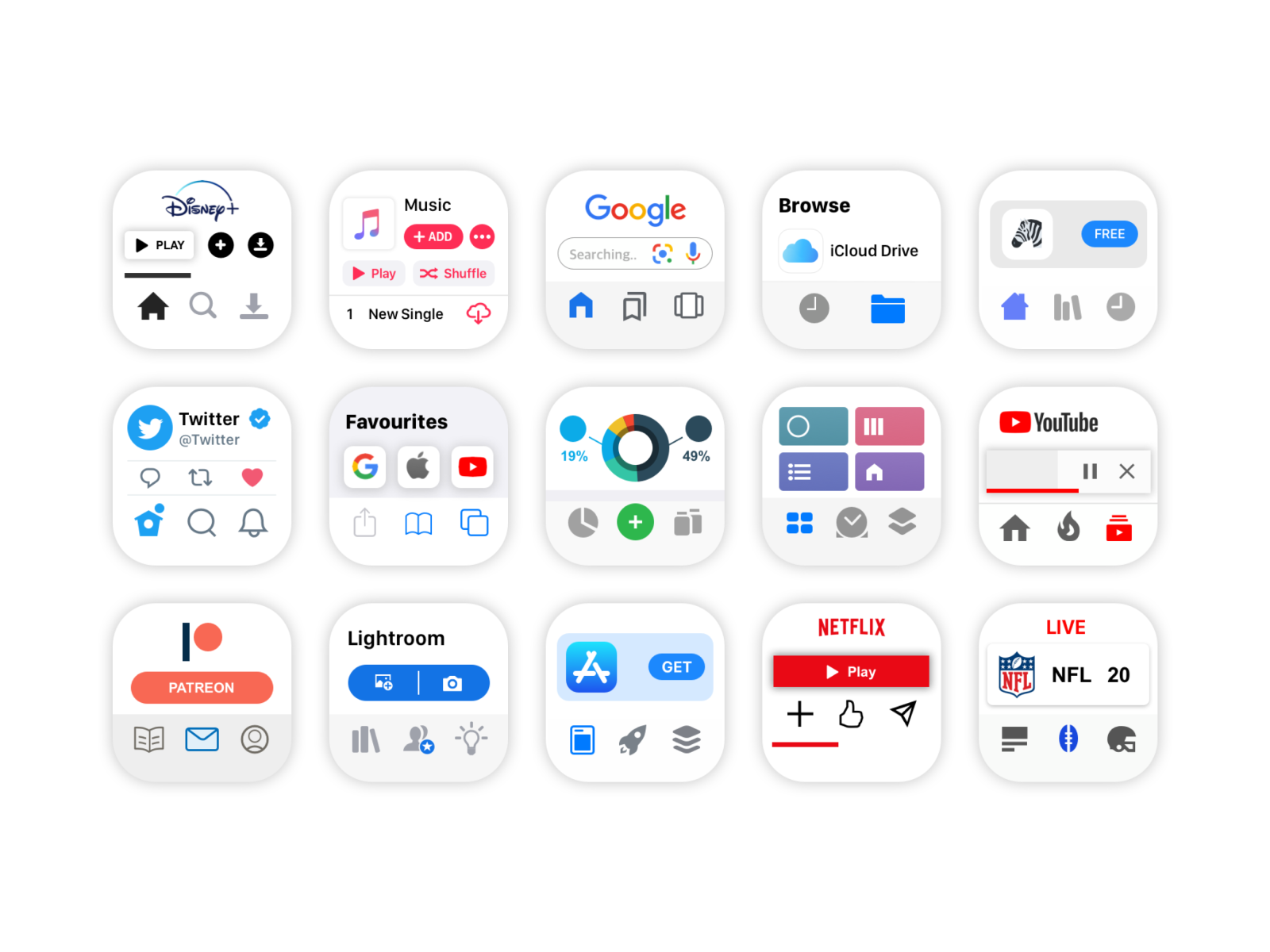 Peek Icon Pack for iOS by XT on Dribbble