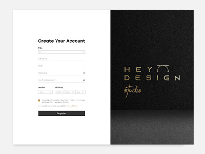 Create Your Account by Hey Design Studio on Dribbble