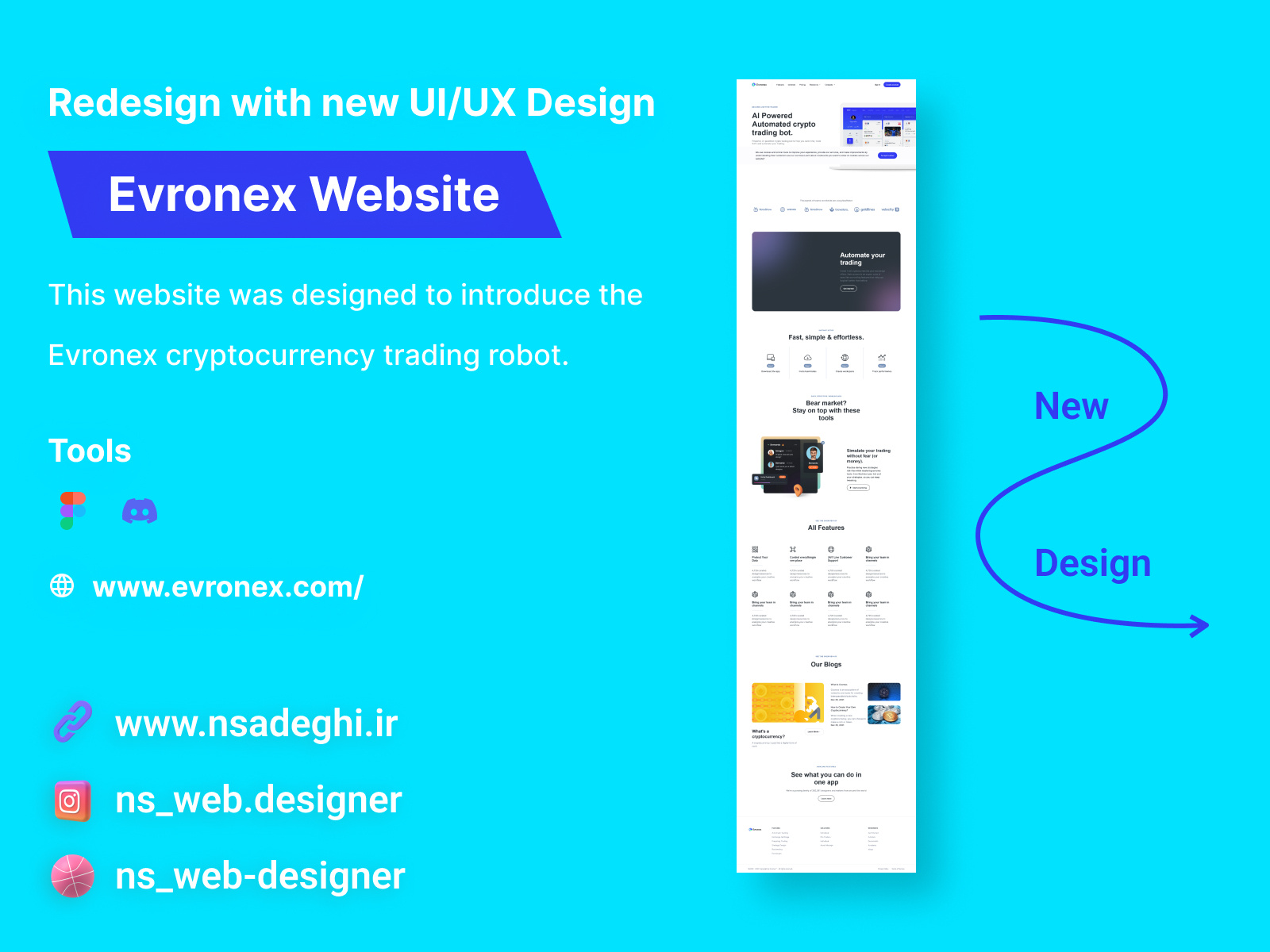 Redesign(UI/UX) Evronex website by Nader Sadeghi on Dribbble
