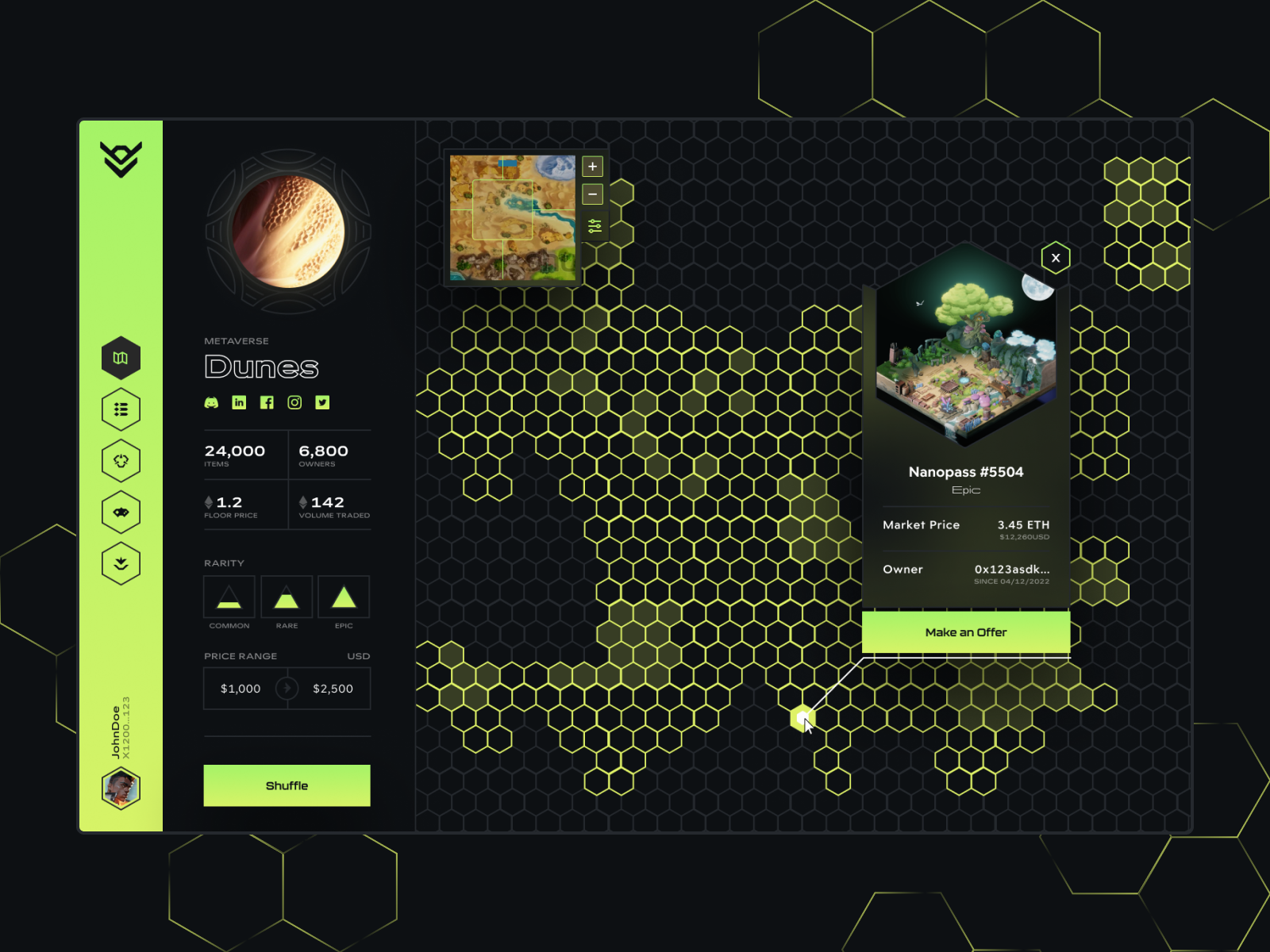 Metaverse Map by Guilherme Kerber for Koncepted on Dribbble