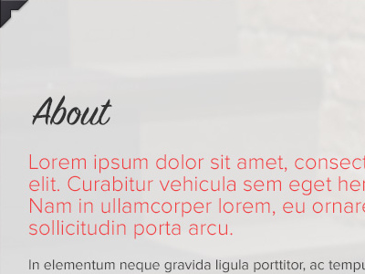One11 Chophouse Website About Page by Troy Templeman on Dribbble