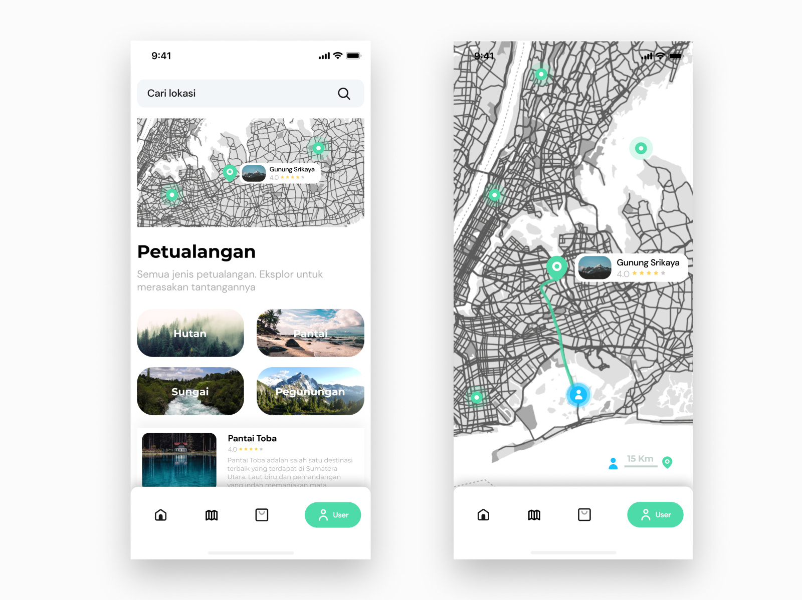 Adventure Mobile App Design by Josua Baringbing on Dribbble