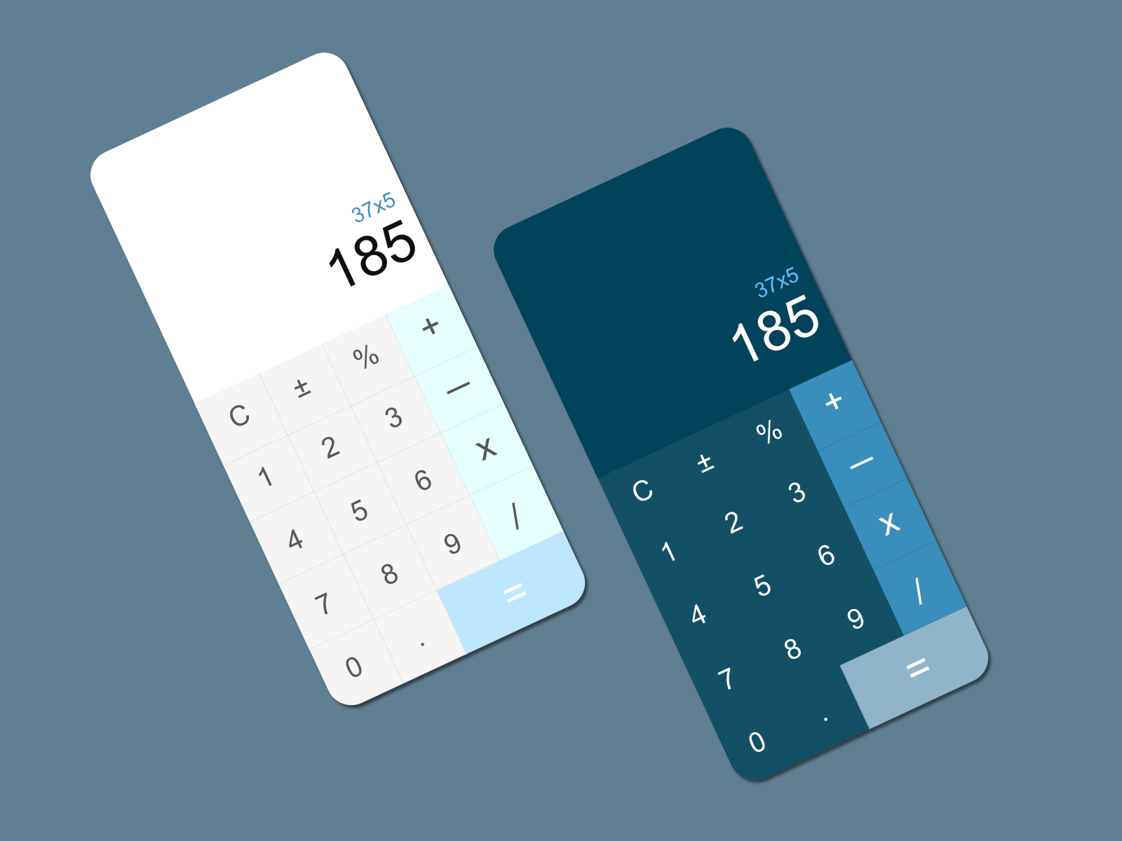 Calculator UI by Sophie Loesberg on Dribbble