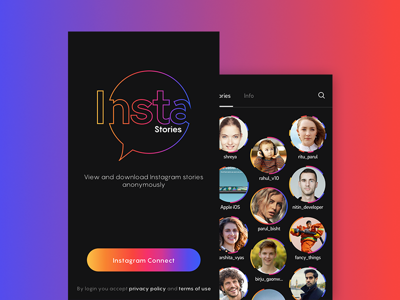 InstaStories by Nitish 💥 on Dribbble