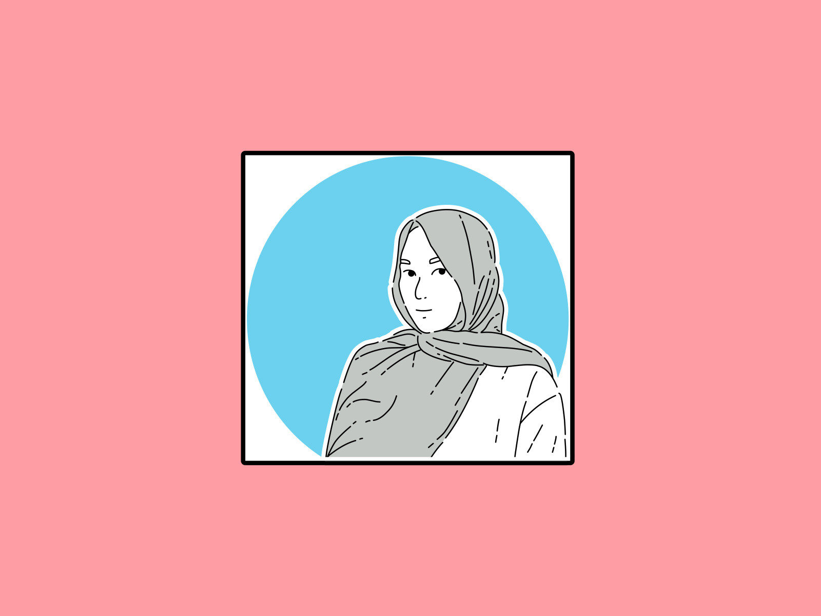 simple flat art by Muhammad Zaenuddin on Dribbble