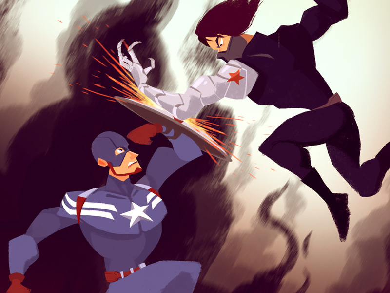 Captain America by spencer epps on Dribbble