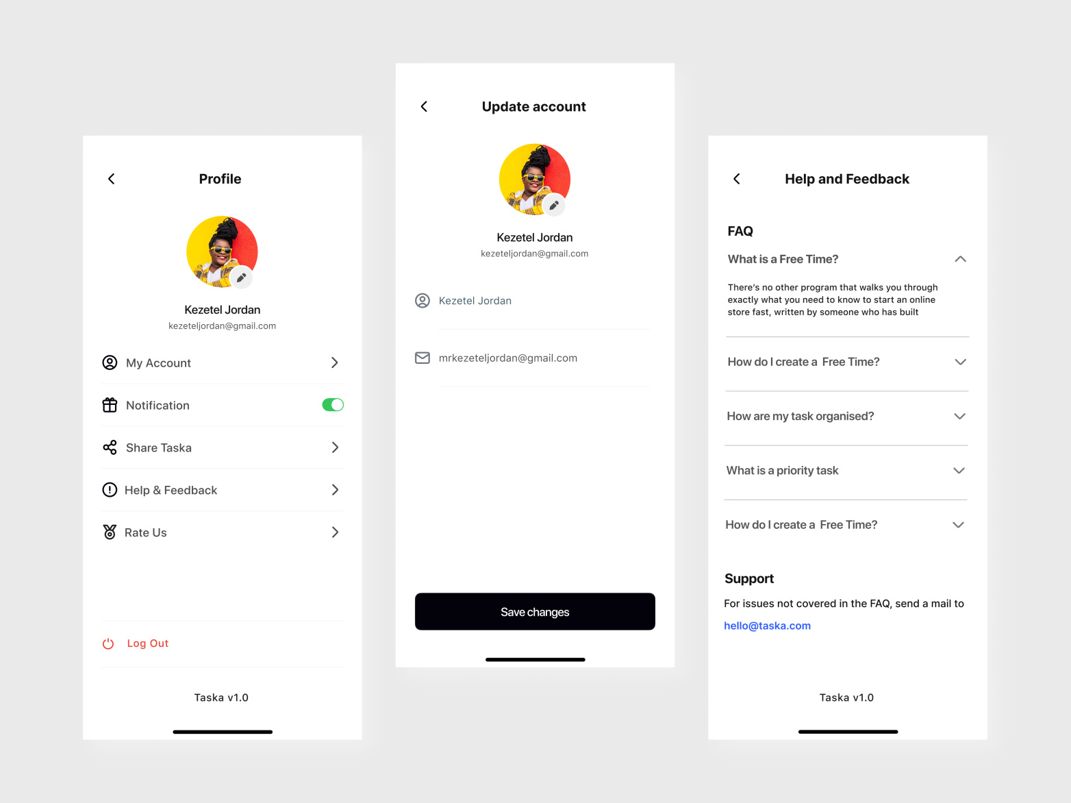 Taska - Task Management App (Profile) by Melody Onyeocha on Dribbble Taska - Task Management App (Profile) by Melody Onyeocha on Dribbble