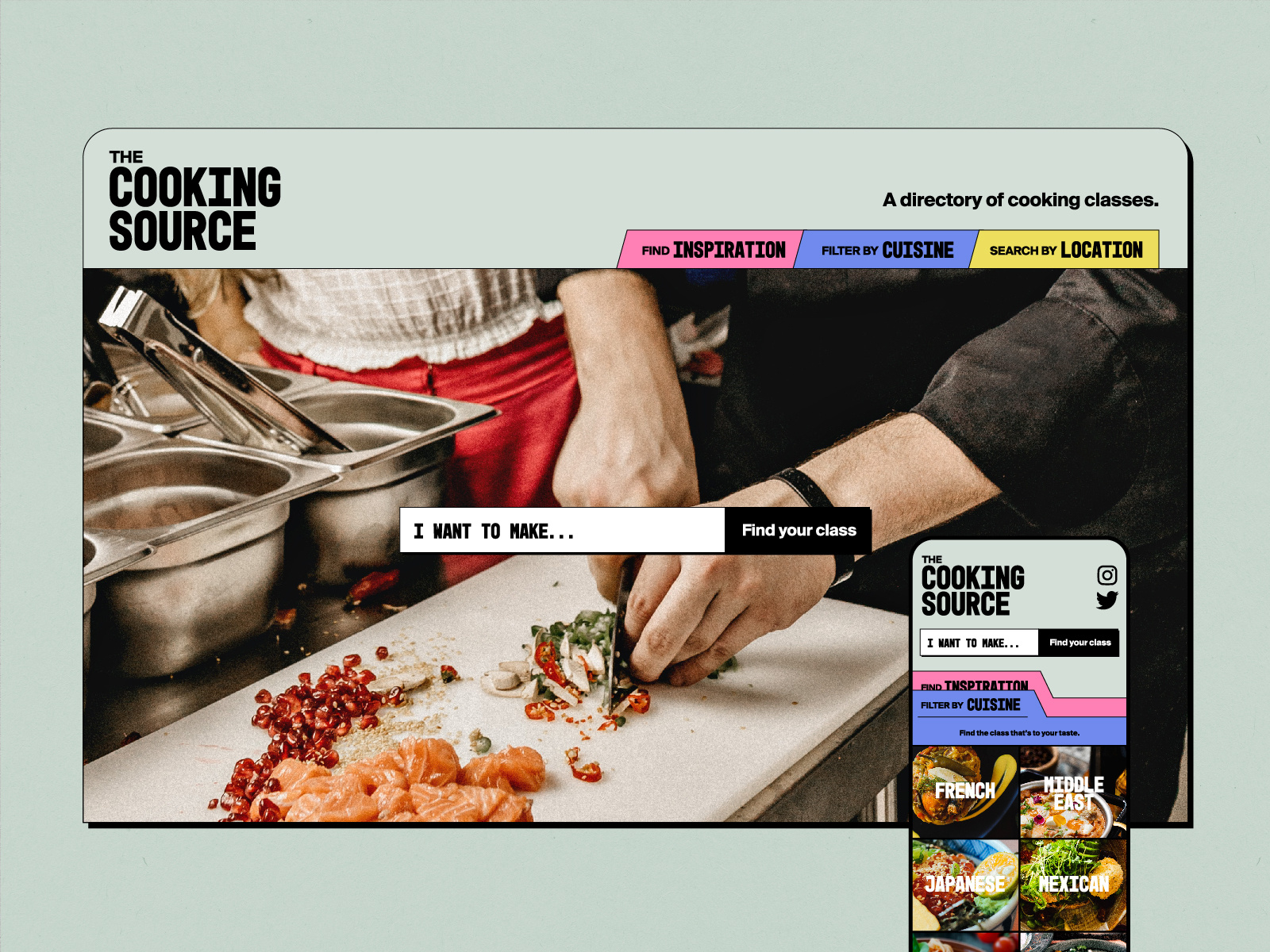 The Cooking Source Website by Yee Poon on Dribbble