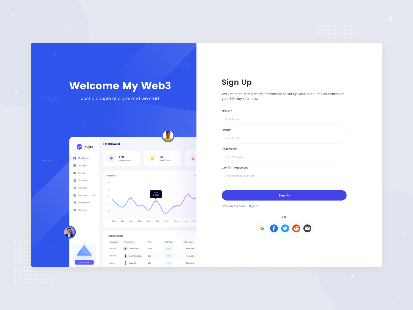 Sign Up page | UI Design by Omar Faruk on Dribbble