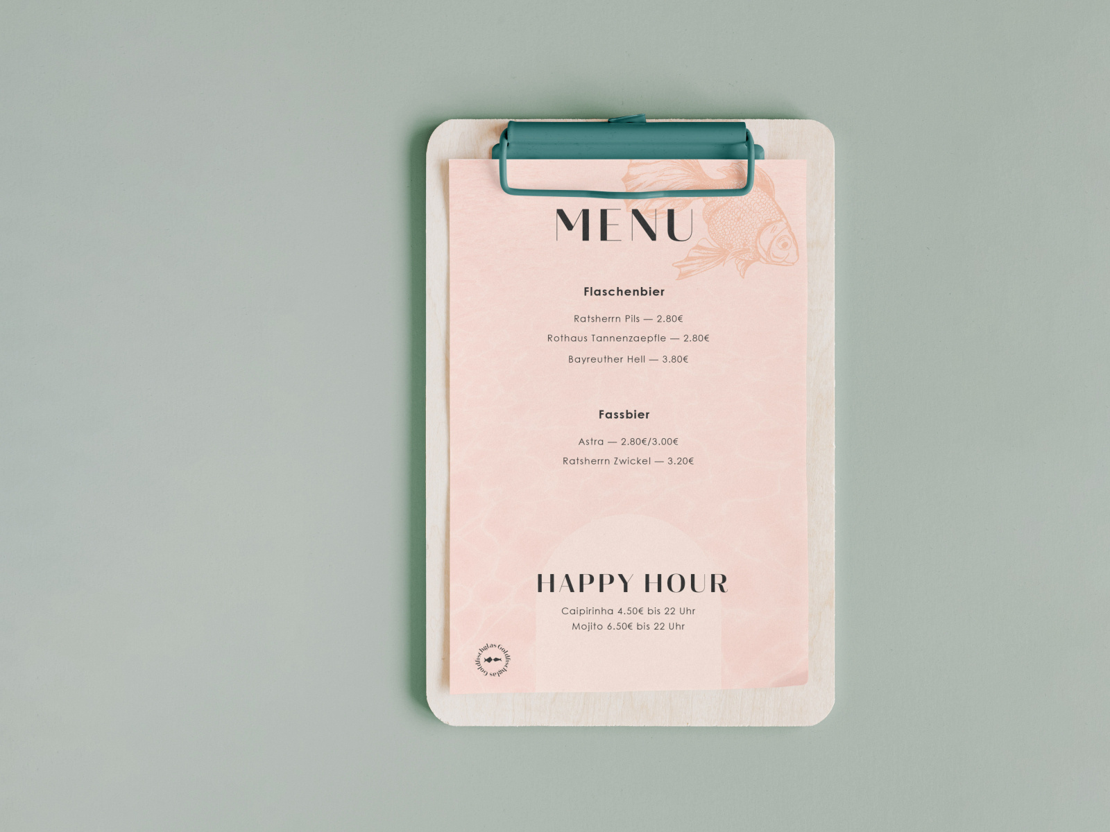 Bar Menu Card by Martine Iversen on Dribbble