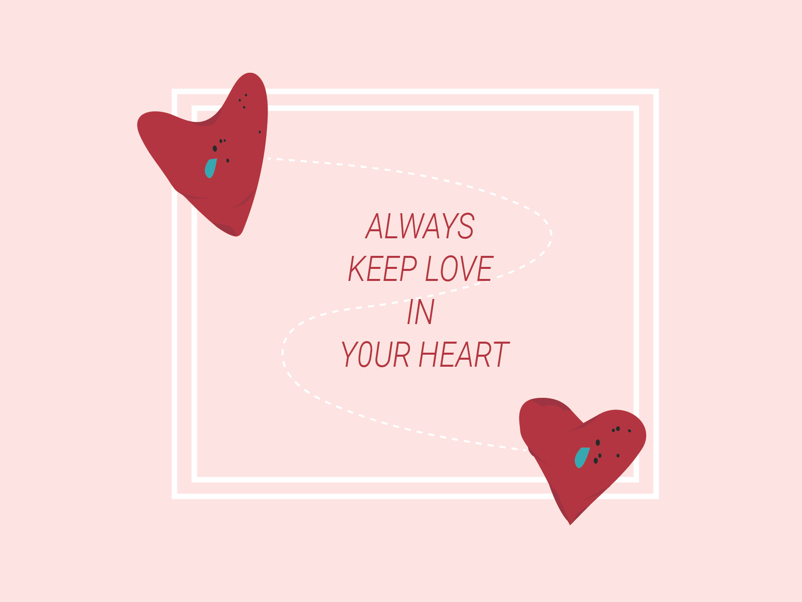 Keep love in your heart by Lakmali Perera on Dribbble