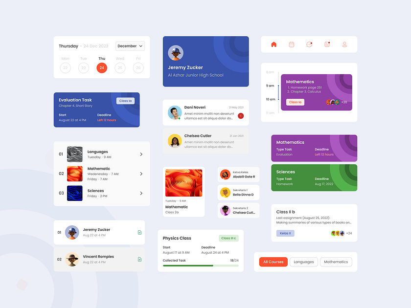 Classroom App by R Ghozia U for Pixelz on Dribbble