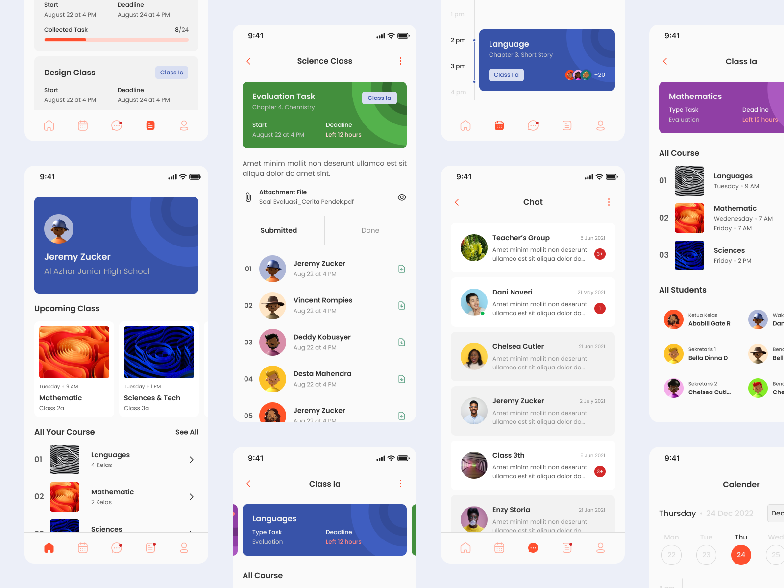 Classroom App by R Ghozia U for Pixelz on Dribbble