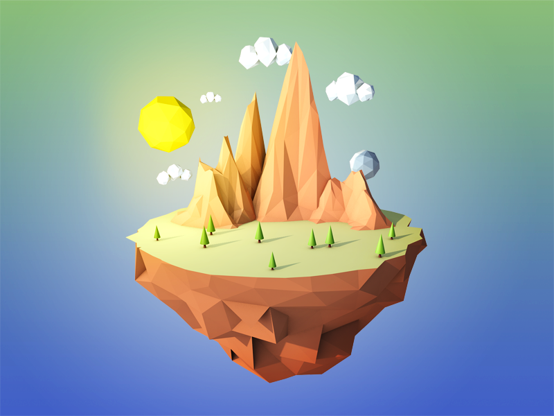 Floating Island by Eddie Padron on Dribbble