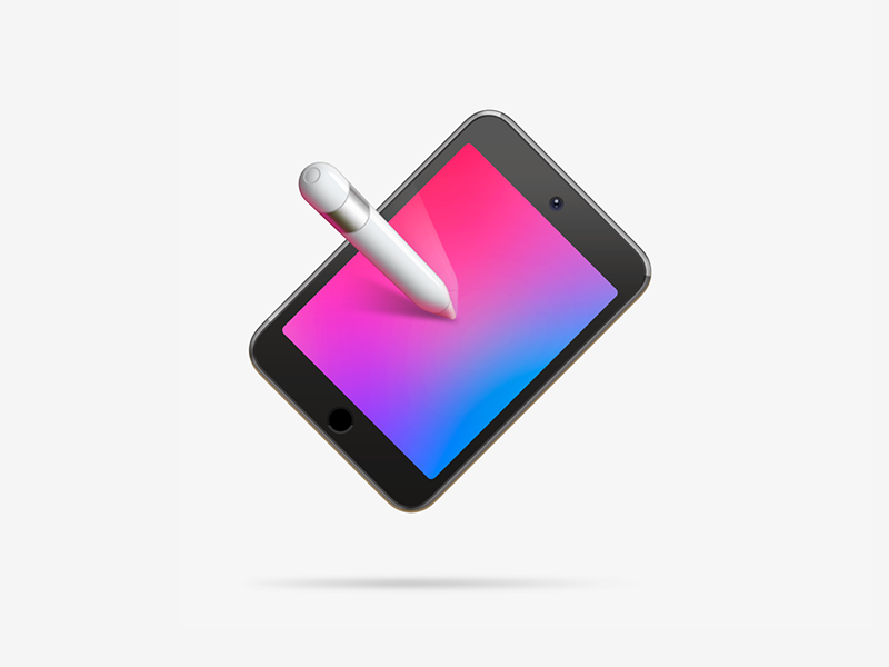 iPad Pro with Apple Pencil by mikazuki on Dribbble