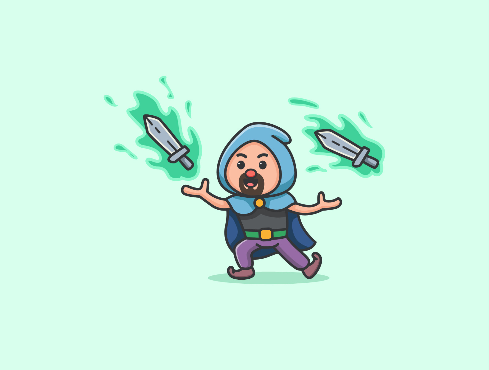 Cute Wizard by Yogi Pranata on Dribbble