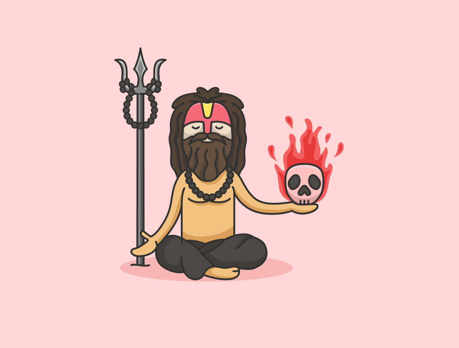 Sadhu Aghori by Yogi Pranata on Dribbble