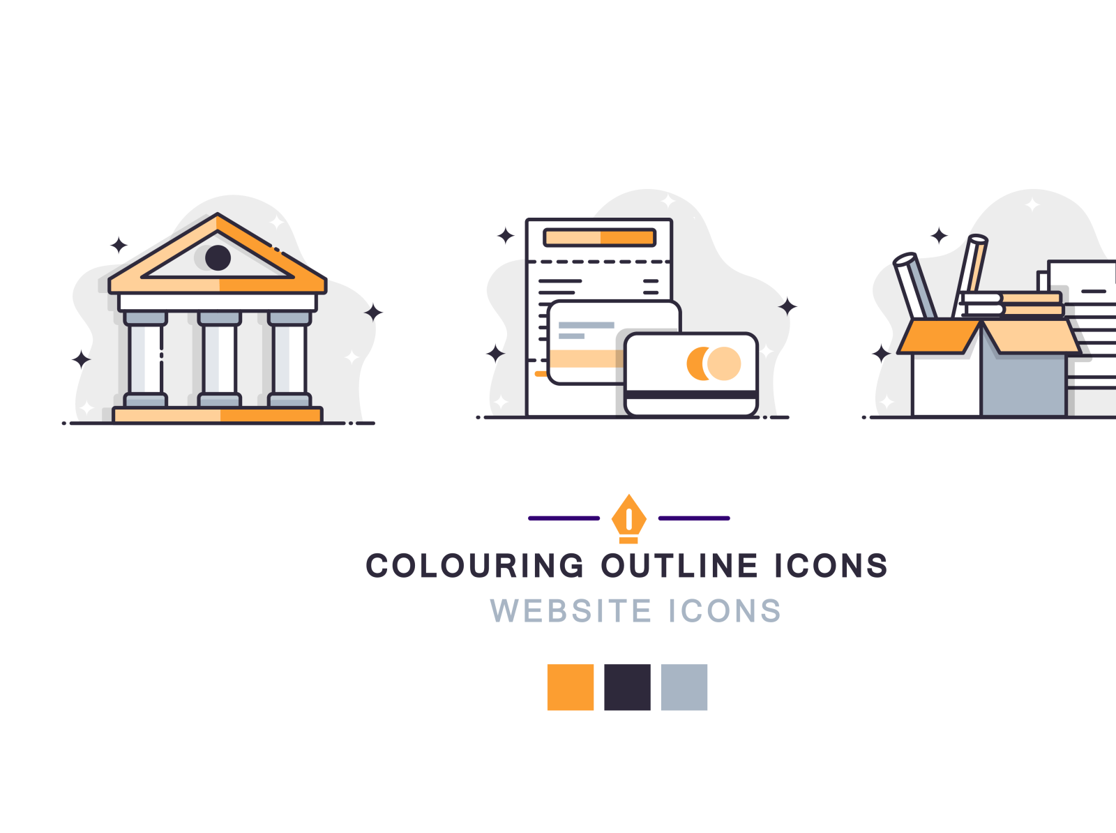 Color line icons by BrandBuster on Dribbble