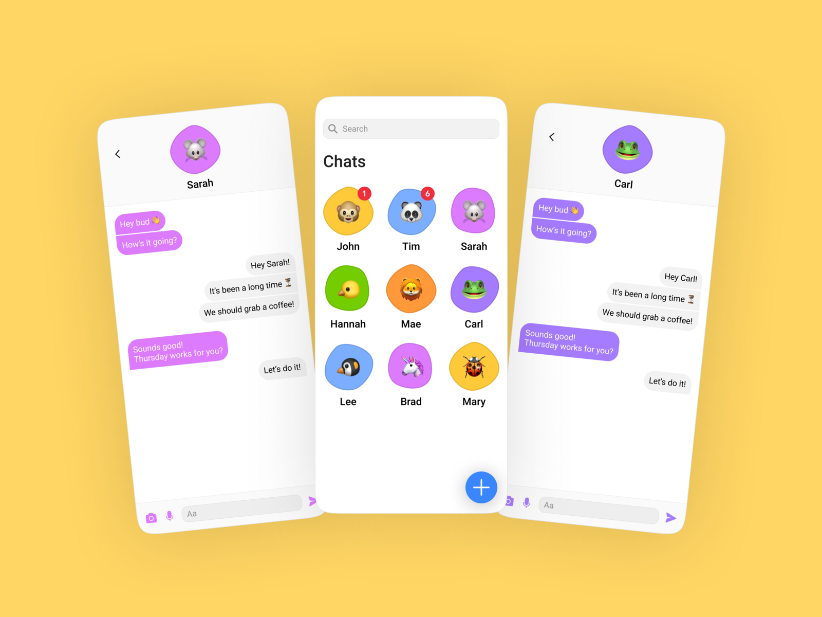 Messaging App - DailyUI 013 by Alex Fresneda on Dribbble Messaging App - DailyUI 013 by Alex Fresneda on Dribbble