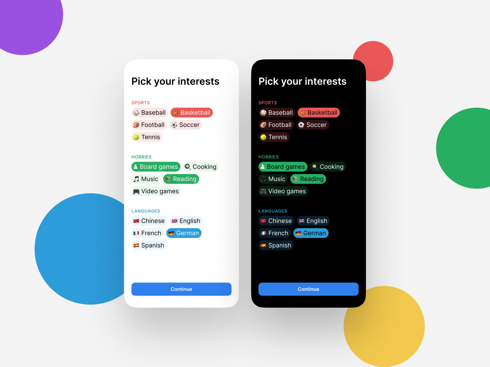 Categories - DailyUI 099 by Alex Fresneda on Dribbble