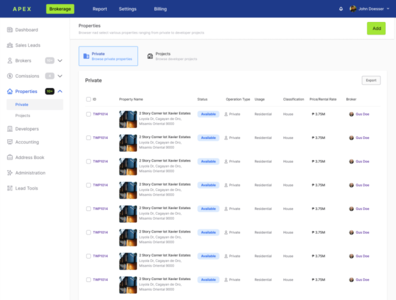 APEX - Brokerage Management by Niel Patrick Lugpatan on Dribbble