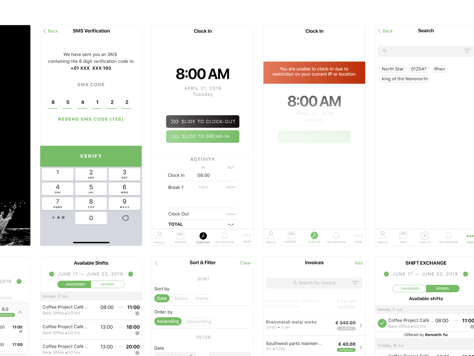 Opsyte Mobile - Shift Management by Niel Patrick Lugpatan on Dribbble