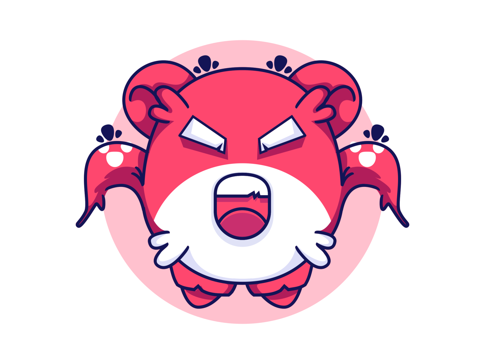 cute monster kawaii design by granadastuff on Dribbble