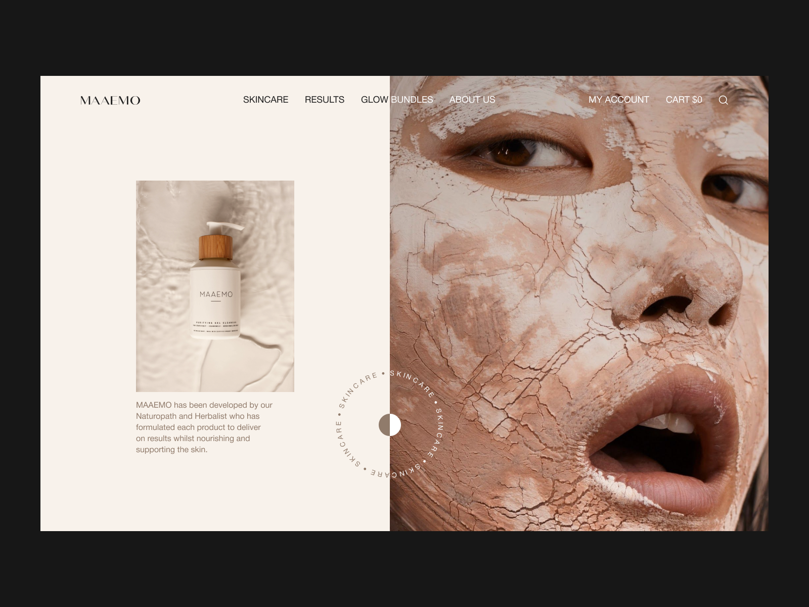 MAAEMO Beauty shop by Alina Biriukova on Dribbble